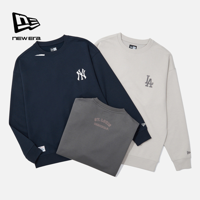 NewEra纽亦华男女NY刺绣圆领卫衣