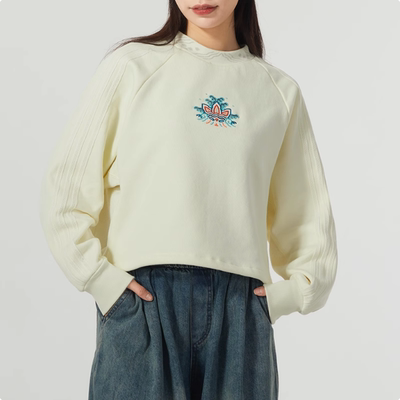 阿迪达斯女子加绒保暖休闲套头衫