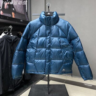 阿迪达斯男子立领防风保暖羽绒服