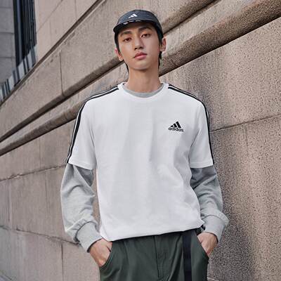 Adidas/阿迪达斯正品短袖男当季新款纯棉跑步训练运动T恤GL3733