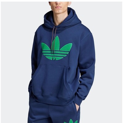 Adidas/阿迪达斯正品三叶草男女冬季抓绒休闲运动连帽卫衣JN5968