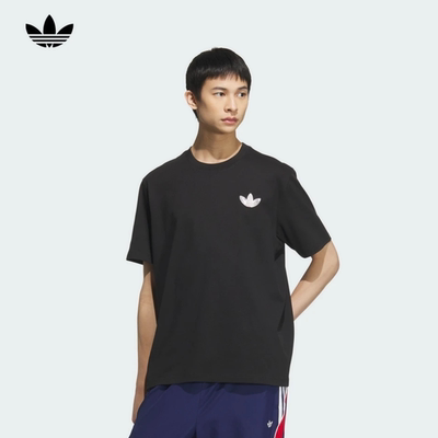 Adidas阿迪达斯正品夏三叶草男女运动时尚显瘦休闲透气短袖KC3119