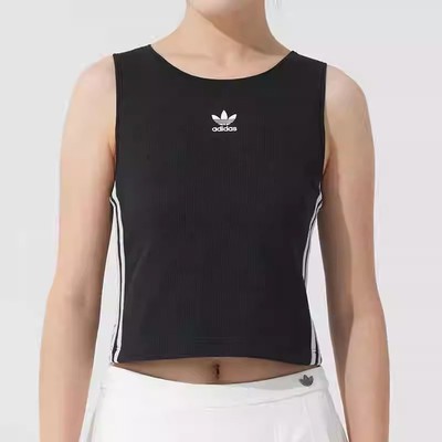阿迪达斯三叶草正品无袖背心T恤