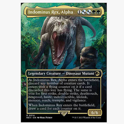 牌客窝 万智牌 恐龙之首暴虐霸王龙 Indominus Rex, Alpha 金 多
