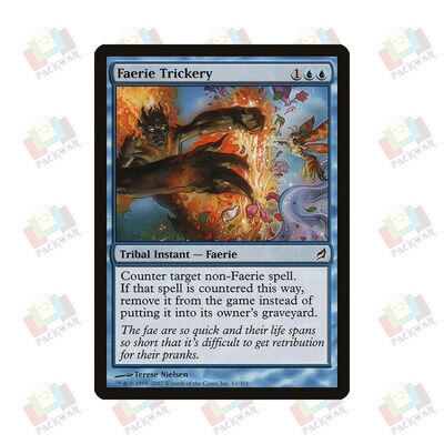 牌客窝 万智牌 仙灵诡计 Faerie Trickery 铁 蓝 闪