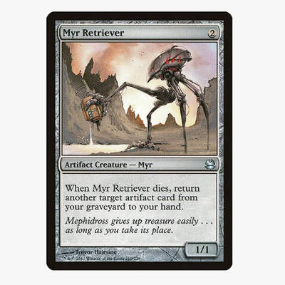 牌客窝 万智牌 回收秘耳 Myr Retriever 银 无色