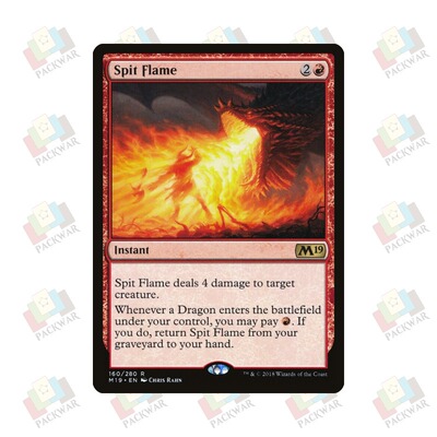 牌客窝 万智牌 吐焰 Spit Flame 金 红 闪
