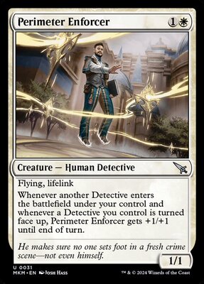 牌客窝 万智牌 封锁线执法者 Perimeter Enforcer 银 白 闪