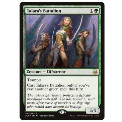 牌客窝 万智牌 塔萝拉的大队 Talara's Battalion 金 绿