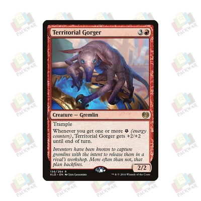 牌客窝 万智牌  据地食客 Territorial Gorger 金 红色