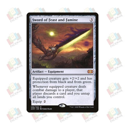 牌客窝 万智牌 丰馑剑 Sword of Feast and Famine 秘稀 无色 闪