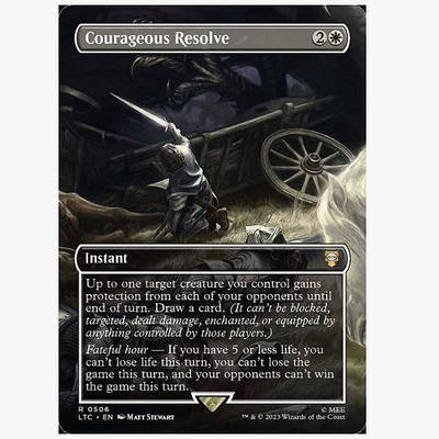 牌客窝 万智牌 勇敢的决心 Courageous Resolve 金 白