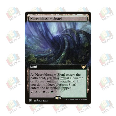牌客窝 万智牌  死华魔旋  Necroblossom Snarl 金 地 闪