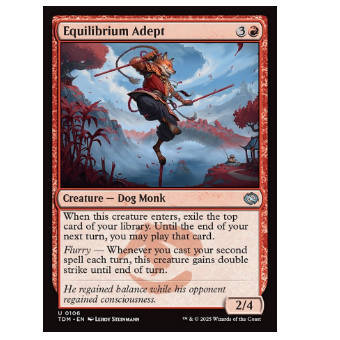 牌客窝 万智牌  均衡专家 Equilibrium Adept 银 红 闪