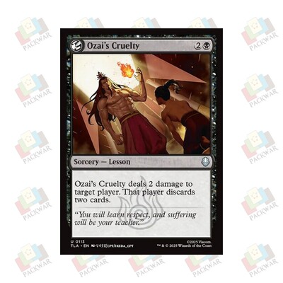 牌客窝 万智牌  敖载无情 Ozai's Cruelty 银 黑色