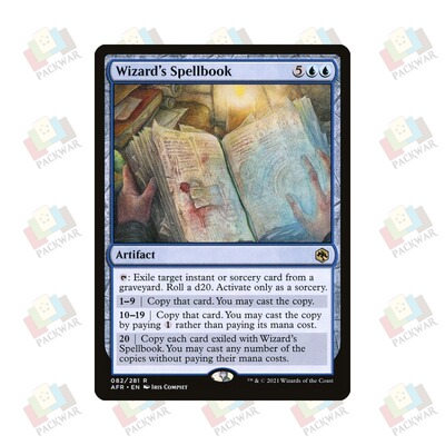 牌客窝 万智牌 法师法术书 Wizard's Spellbook  金 蓝 闪