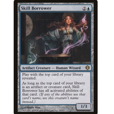 牌客窝 万智牌 借招法师 Skill Borrower 金 蓝色