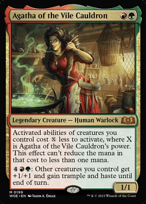 万智牌 巫鼎镬阿加莎 Agatha of the Vile Cauldron  秘稀  多色