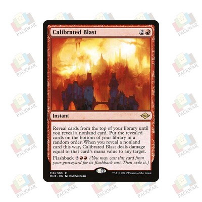 牌客窝 万智牌 标定冲击 Calibrated Blast 金 红 闪