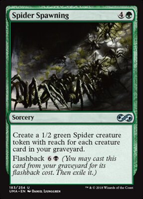 牌客窝 万智牌 蜘蛛孳生 Spider Spawning 银 绿