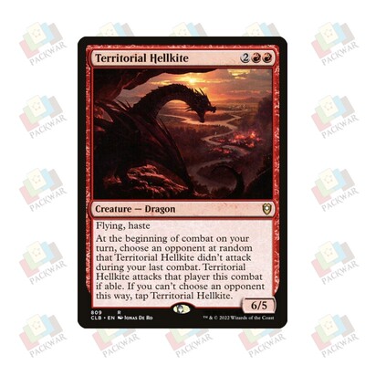 牌客窝 万智牌 据地残虐者  Territorial Hellkite 金 红 闪