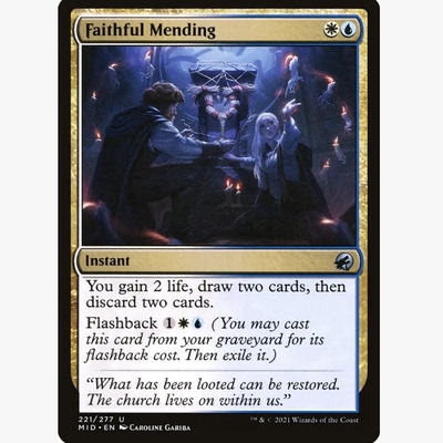 牌客窝 万智牌 虔心修补 Faithful Mending 银 多色