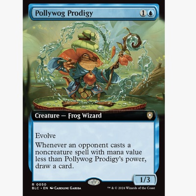 牌客窝 万智牌  蝌蚪逸才 Pollywog Prodigy 金 蓝色