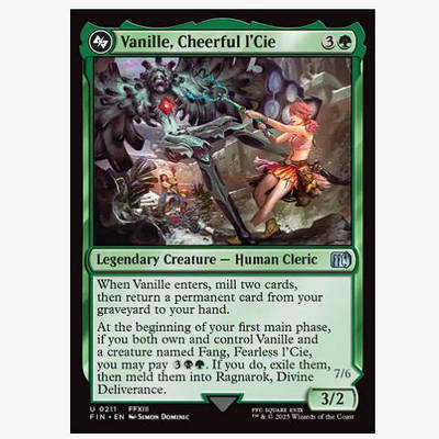 牌客窝 万智牌 愉悦路希班尼拉 Vanille, Cheerful l'Cie 银 绿