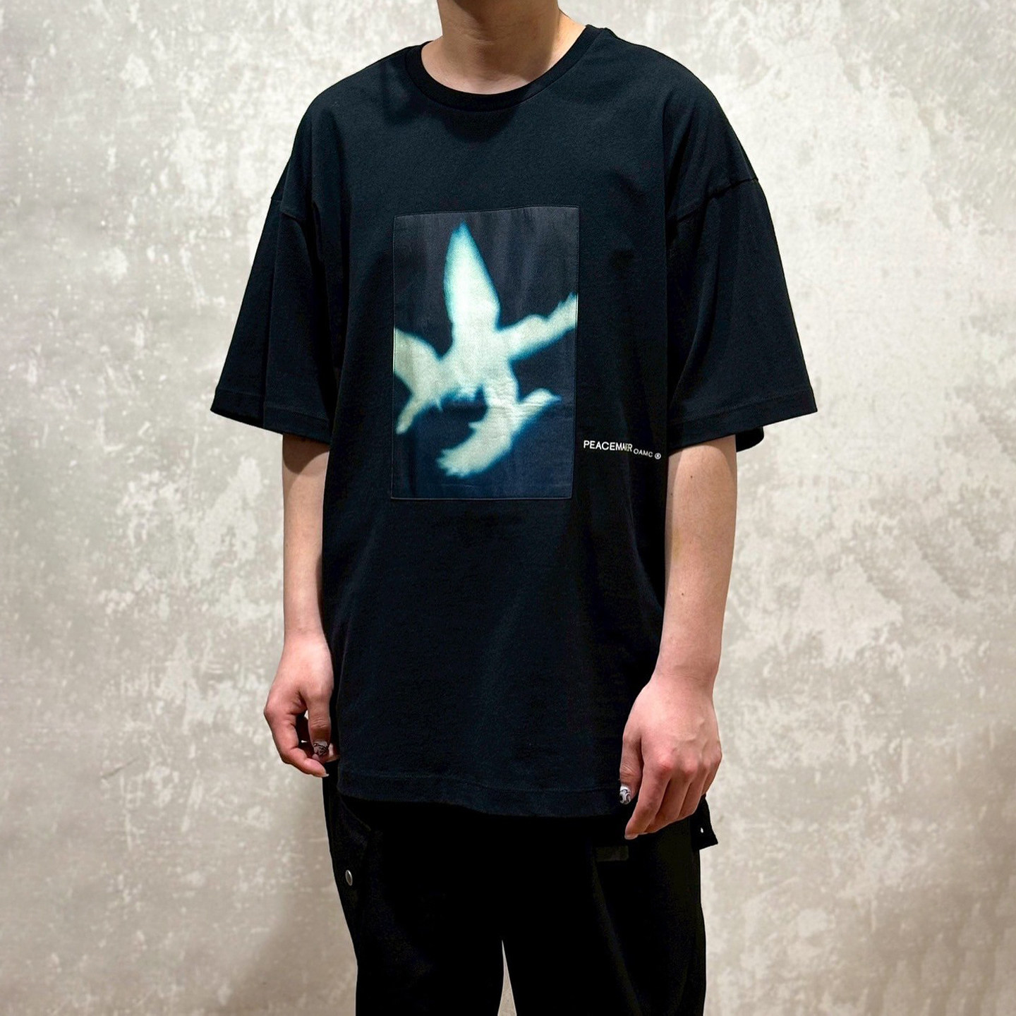 OAMC Peacemaker Dark Flower S/S Tee和平鸽字母印花纯棉短袖T恤
