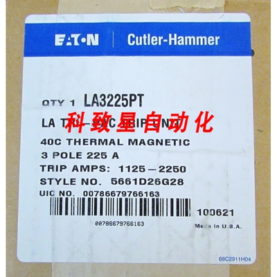 工业配件LA3225PT 3极 225 AMP LA TRI-PAC TRIP UNIT 5661D26G28