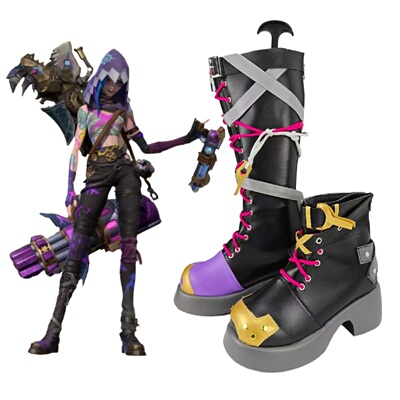 英雄联盟双城之战2arcane jinx金克斯cos鞋子定制道具cosplay定做