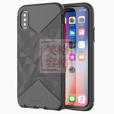 英国tech21适用于 iPhoneX苹果X/Xs防摔全包战术手机壳