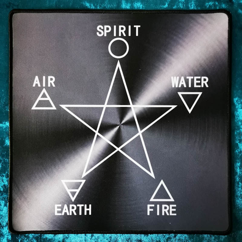 五芒星桌垫灵性五元素骰子投掷垫_虎窝淘