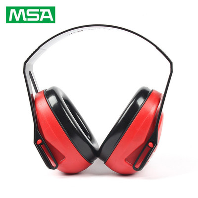 热销msa梅思安xls轻型头戴式听力防护防噪耳罩 sor24010msa隔音耳