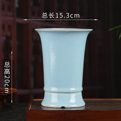单线小号兰花盆宜兴釉水阳台批发精致造型矮牵牛可装饰摆件ylh14