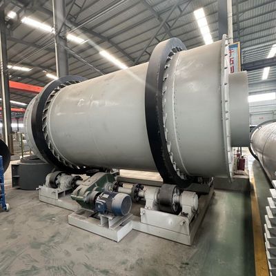 大型三筒烘干机生产线粉河沙转筒干燥矿工业盐回转式烘干设备