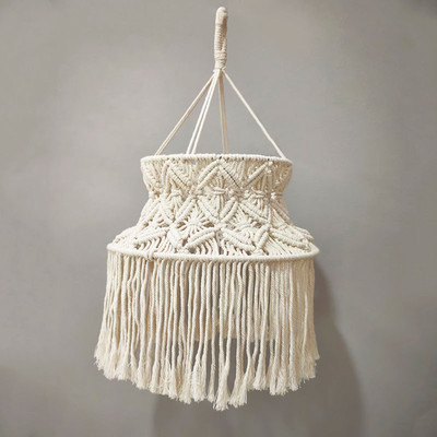 北欧ins灯罩波西米亚酒店挂毯创意吊灯装饰家居编织软装装饰灯罩