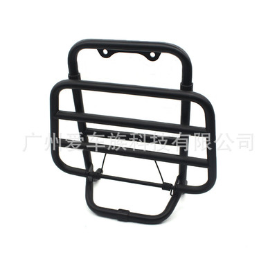 热销比亚货架vespagts300黑色哑光电镀前书包架维斯帕改装配件前