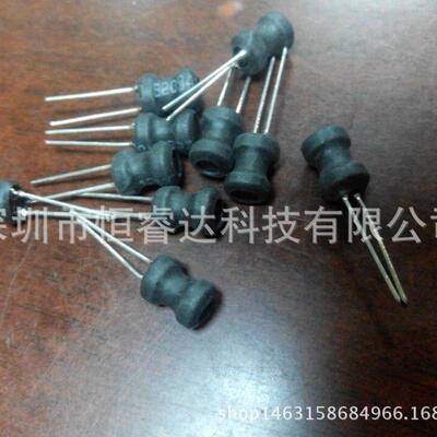 热销厂家直销工字插件电感绕线6*8mm-7.5mh直插电感线圈0608-752k