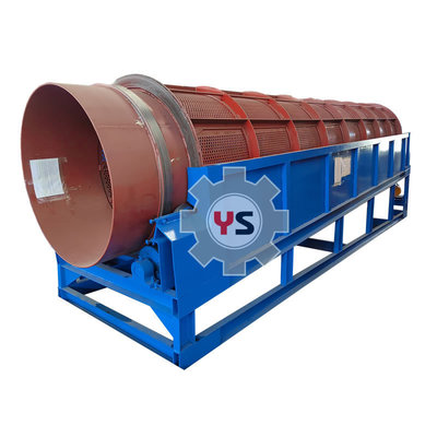 垃圾物料分选滚筒筛无轴齿轮驱动炉渣分级圆筒筛除杂过滤筛分设备