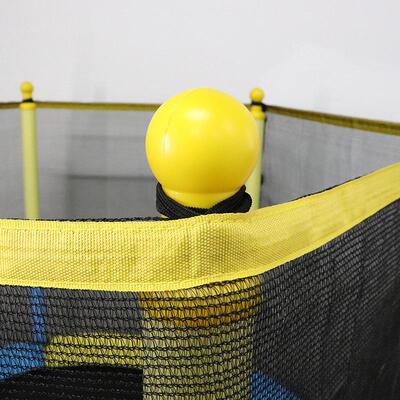 室内运动热销儿童蹦蹦床厂家55英寸带护网弹跳床trampoline