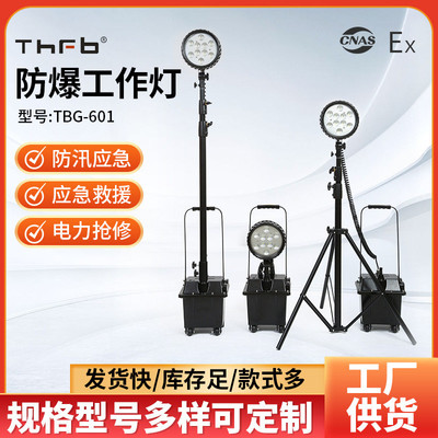 FW6101BT防爆移动工作灯防汛应急电力抢修泛光灯便携式升降防爆灯