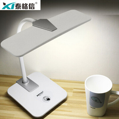 泰格信tgx-757a充电式床头灯冷暖调光宿舍阅读台灯商务办公台灯