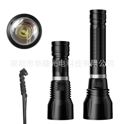 热销热卖新款潜水照明灯P70灯高亮3000LM无极调光长款短款可选潜