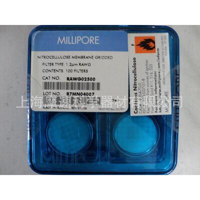热销rawg02500油品检测millipore滤膜，1.2um孔径混25mm直径带网