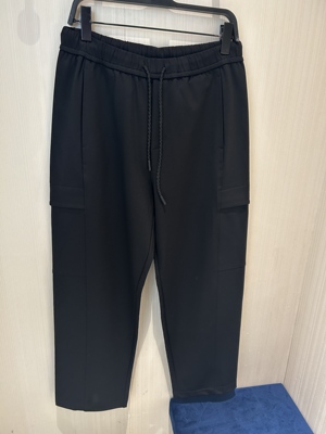 B2GLF4216J9 太平鸟男装2025年冬季新款黑色百搭时尚直筒休闲裤潮