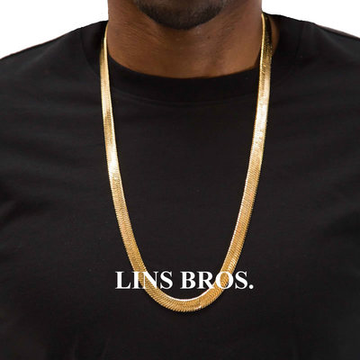 Tupac嘻哈蛇骨链真金电镀