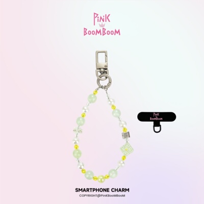 PinKBooM原创爱丽丝仙境手机链珍珠蝴蝶结时尚百搭链条轻奢挂绳