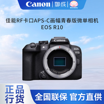 佳能(CANON)EOS R10 APS-C半画幅微单相机4K短视频轻便青春版微单