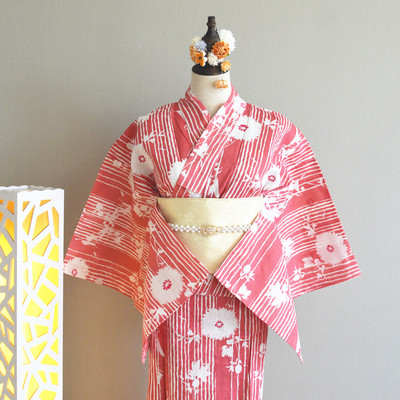 日单浴衣日本传统款和服棉质女